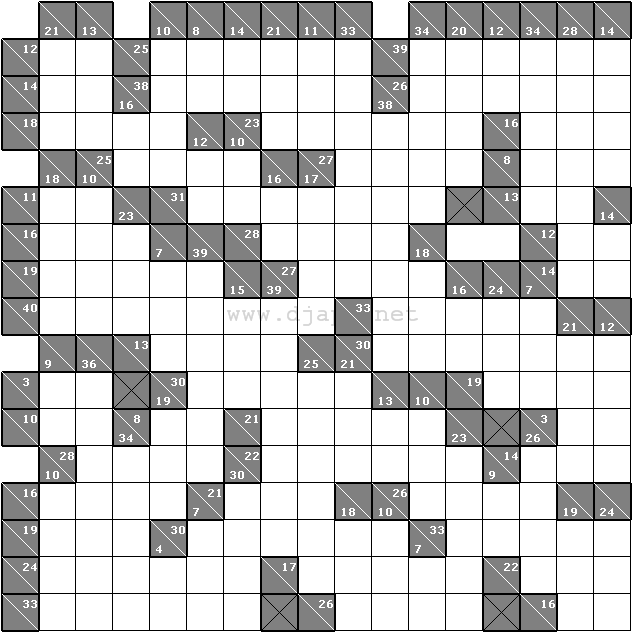 Weekly Kakuro (Cross Sums) #22