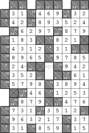 Weekly Kakuro (Cross Sums) #36