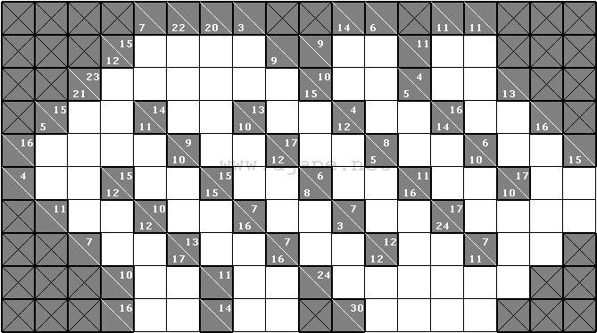 Weekly Kakuro (Cross Sums) #43 - Djape .Net